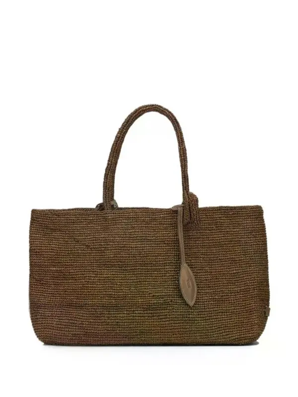 AFAR Woven Raffia Shoulder Bag