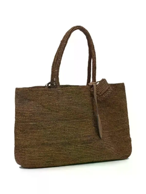AFAR Woven Raffia Shoulder Bag