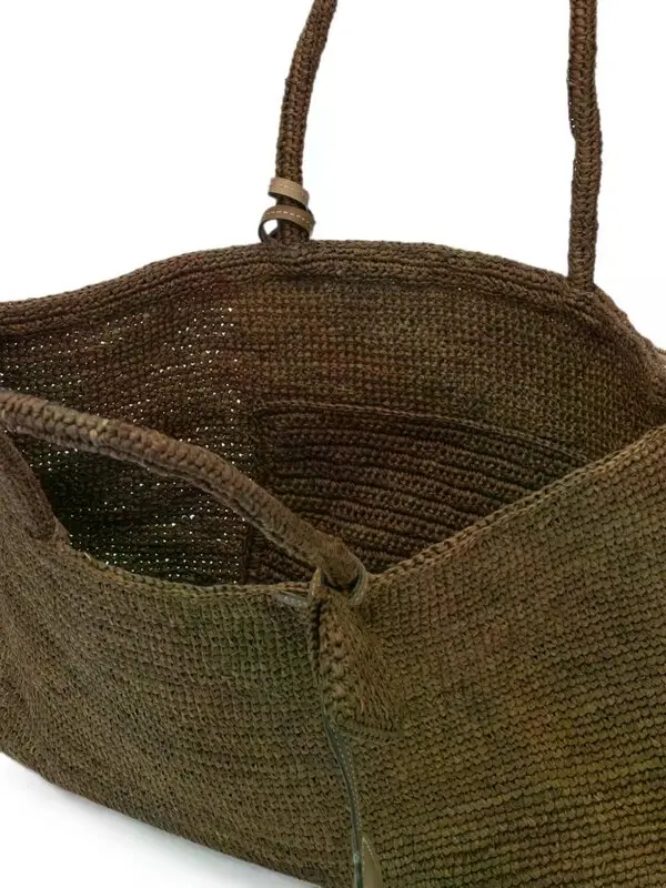 AFAR Woven Raffia Shoulder Bag