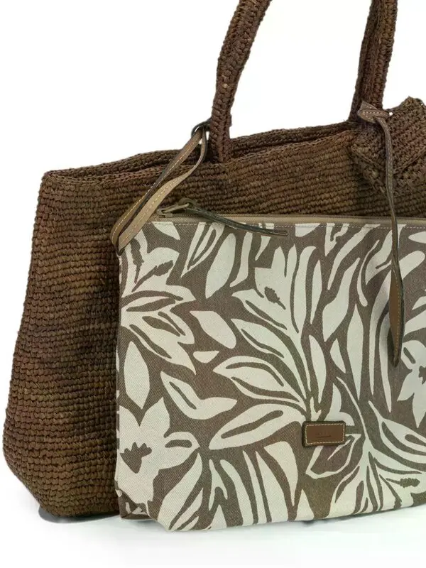 AFAR Woven Raffia Shoulder Bag