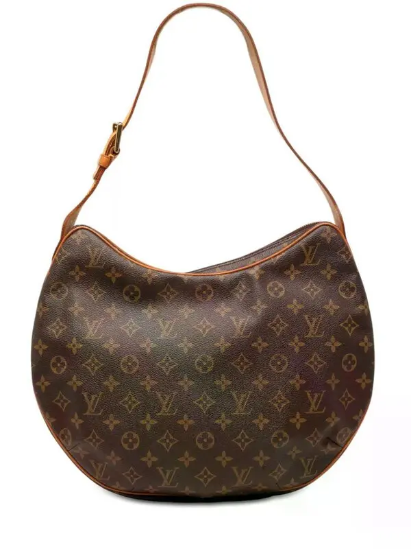 LOUIS VUITTON Monogram Croissant Gm Hobo Bag - Brown
