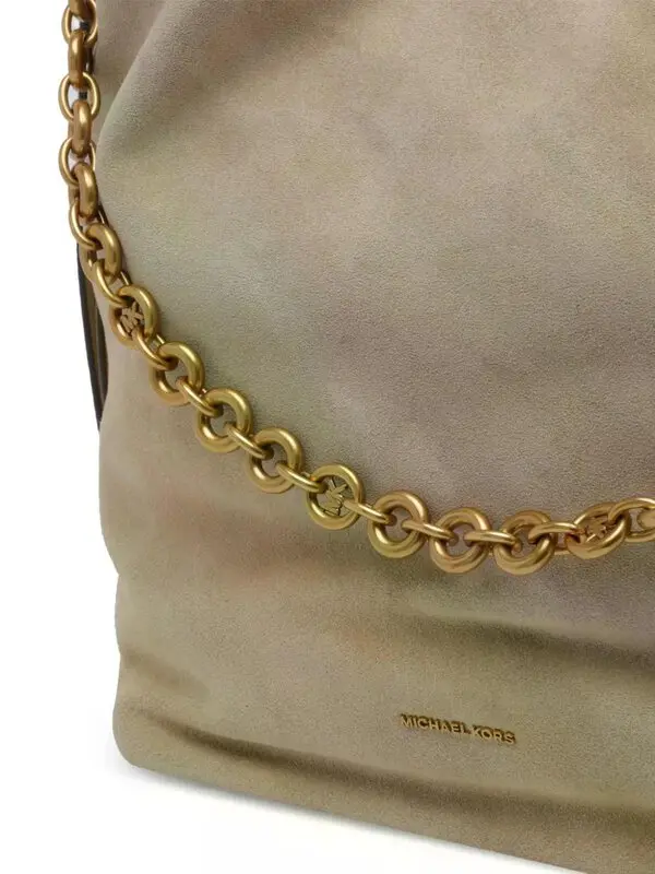 Michael Kors Nolita Suede Shoulder Bag - Neutrals