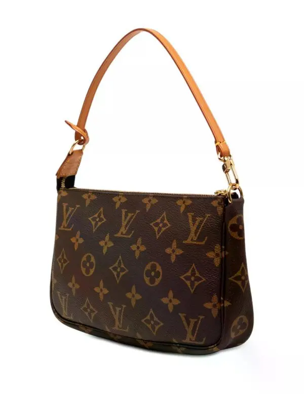 LOUIS VUITTON Monogram Pochette Accessoires Shoulder Bag - Brown
