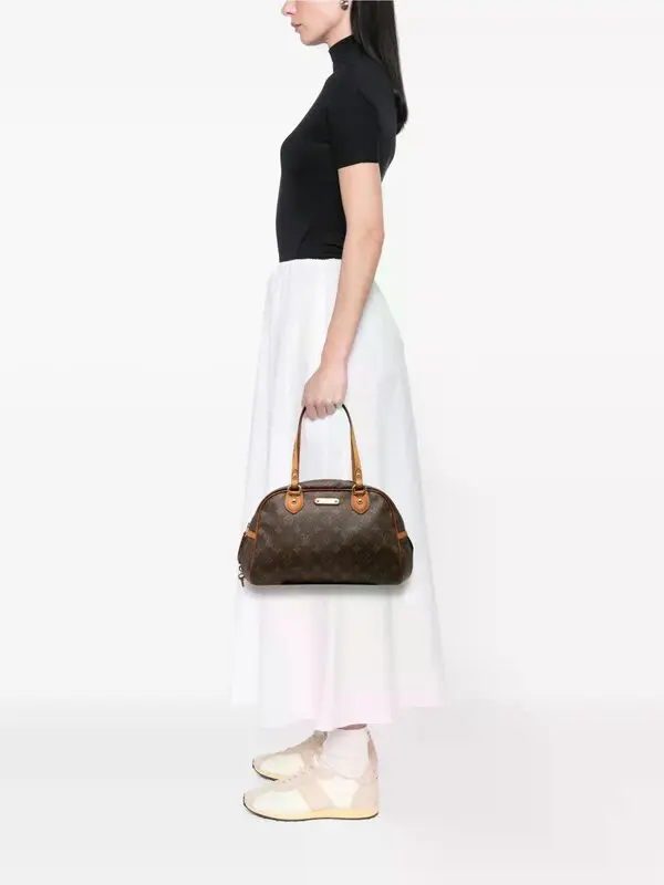 LOUIS VUITTON Monogram Montorgueil Pm Handbag - Brown
