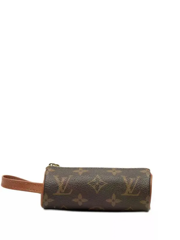 LOUIS VUITTON 1995 Monogram Etui Golf Ball Case - Brown