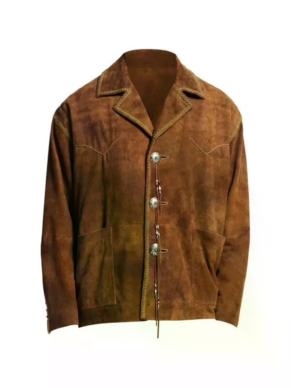 BAZISZT Baziiszt Suede Whipstitch-trim Jacket