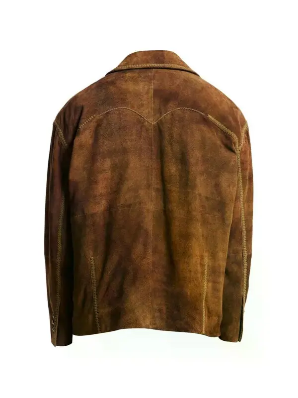 BAZISZT Baziiszt Suede Whipstitch-trim Jacket