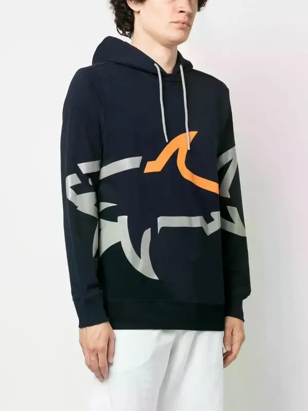 Paul & Shark Shark Print Hoodie
