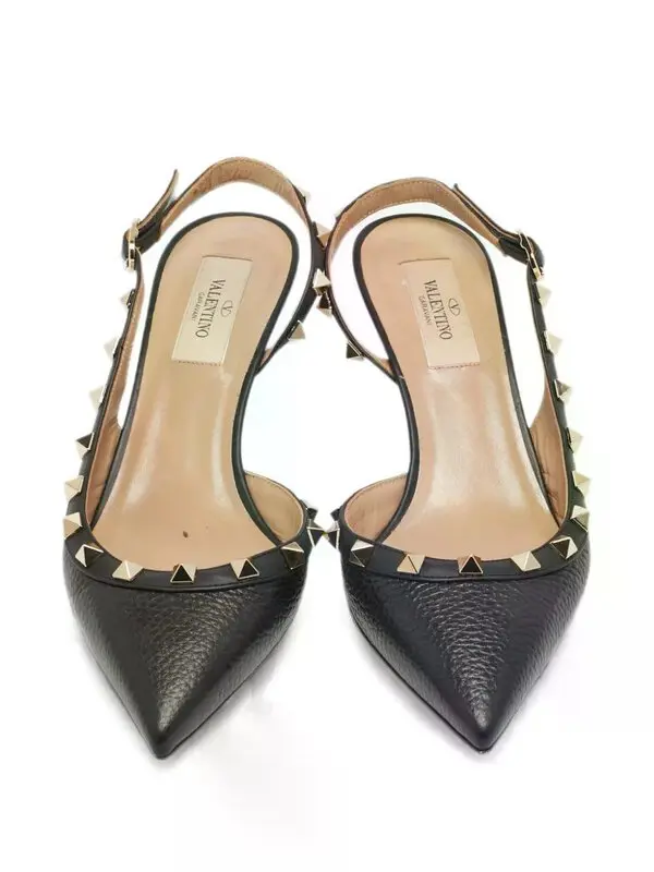 Valentino Garavani Rockstud Slingback Pumps - Black