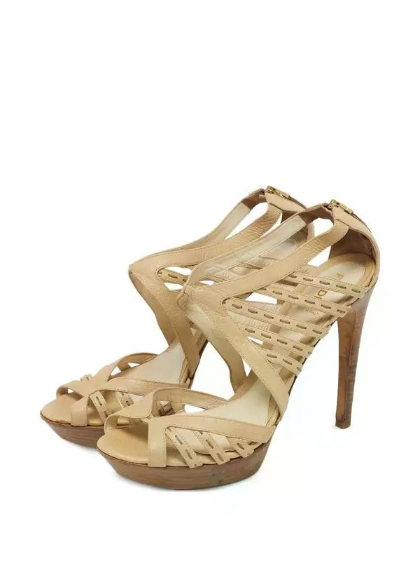 Fendi Open-toe Strappy Stiletto Sandals