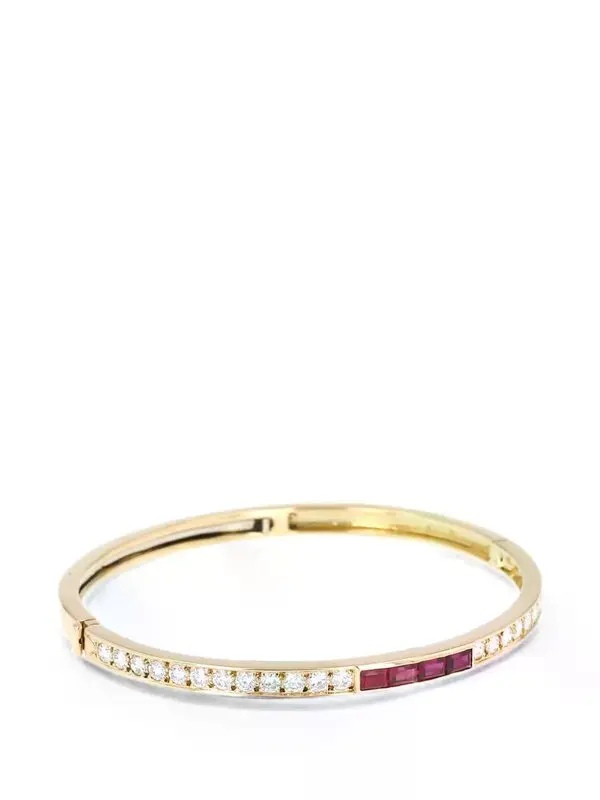 Van Cleef & Arpels 1990s Ruby And Diamond Bangle