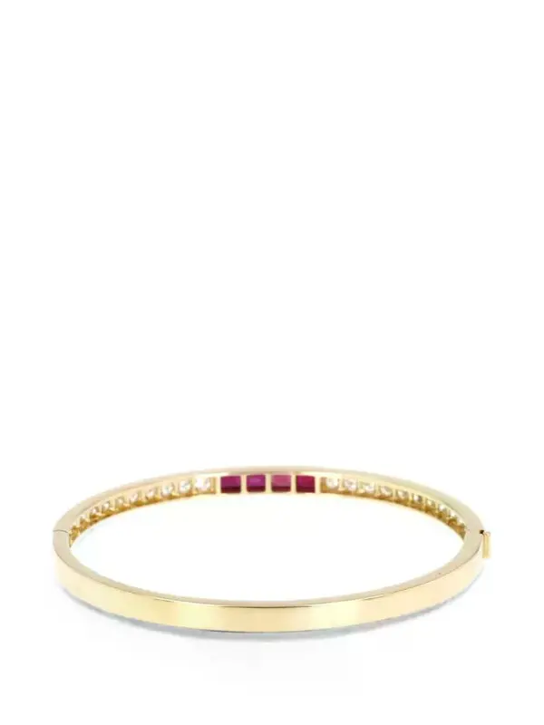 Van Cleef & Arpels 1990s Ruby And Diamond Bangle