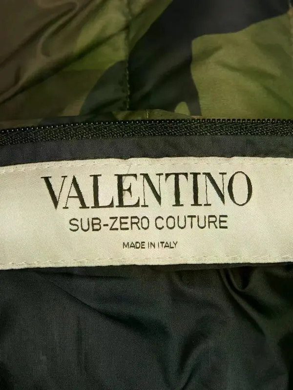 Valentino Garavani Camouflage Print Puffer Jacket