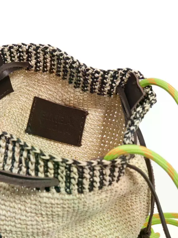 Bimba Y Lola Medium Plaited-raffia Bucket Bag