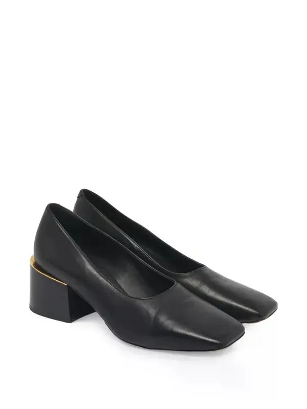 Burberry Square-toe Block Heel Pumps