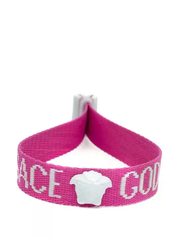 Versace Medusa Logo Slider Bracelet - Pink