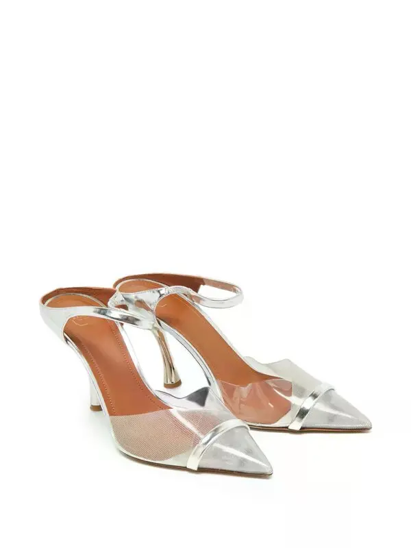 MALONE SOULIERS Iona Pointed-toe Mules - Silver