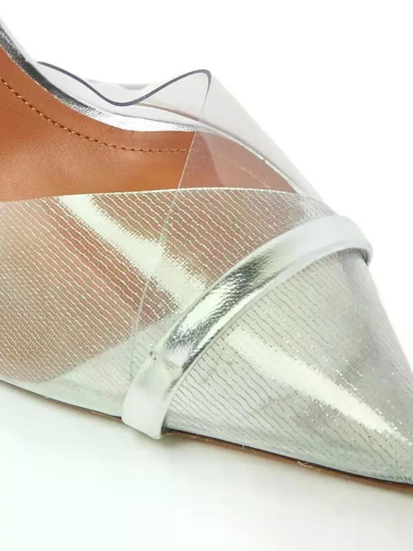 MALONE SOULIERS Iona Pointed-toe Mules - Silver