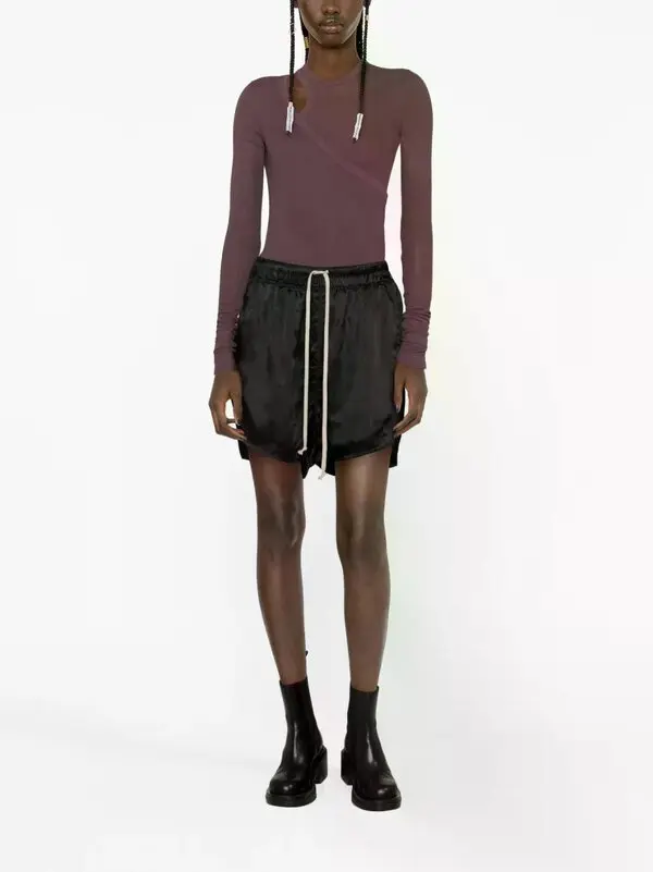 Rick Owens High-low Drawstring Shorts
