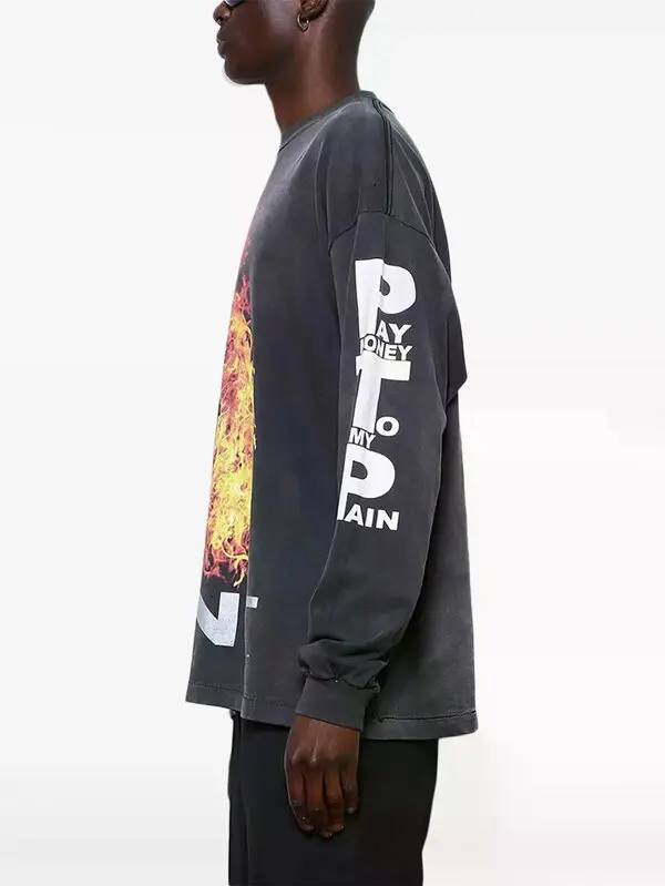 SAINT MXXXXXX Graphic Print Cotton Sweatshirt