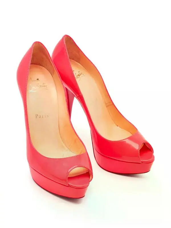 CHRISTIAN LOUBOUTIN Lady Peep Platform Pumps - Pink