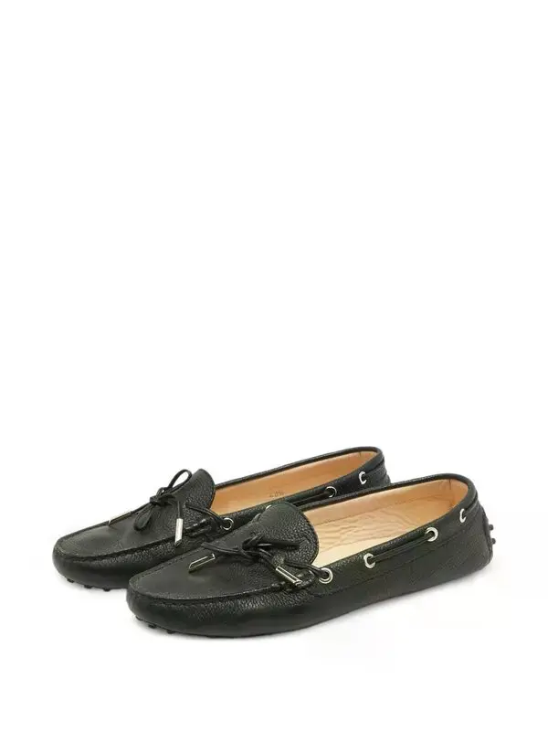 TOD'S Gommino Tie Loafers - Black