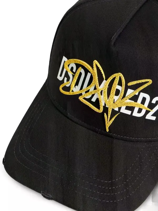 Dsquared2 Cotton Gabardine Baseball Cap