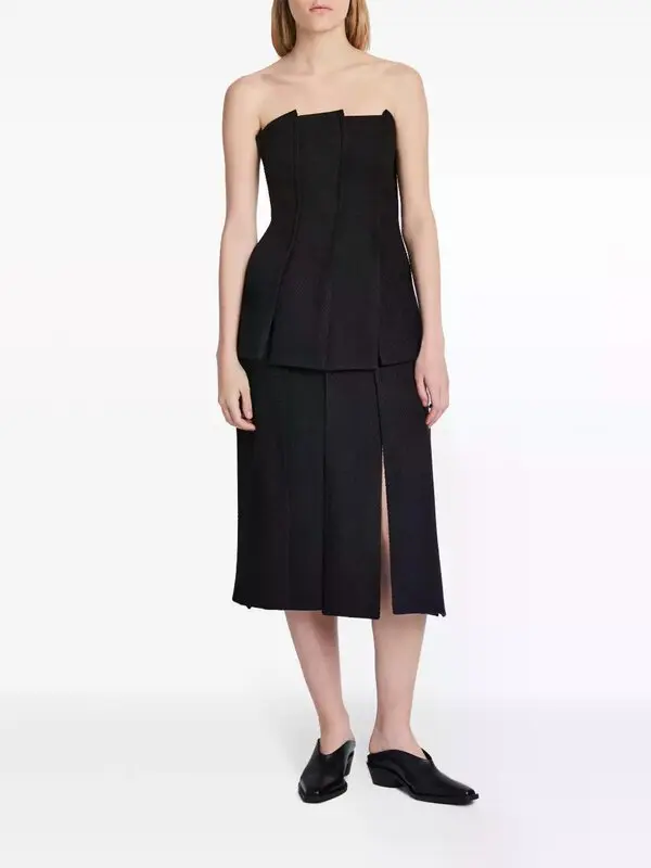 Proenza Schouler Corinne Strapless Twill Top