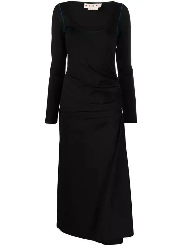 Marni Long-sleeved Midi Dress