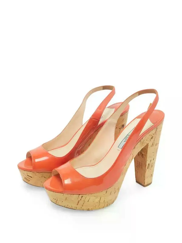 Prada Platform Peep-toe Pumps