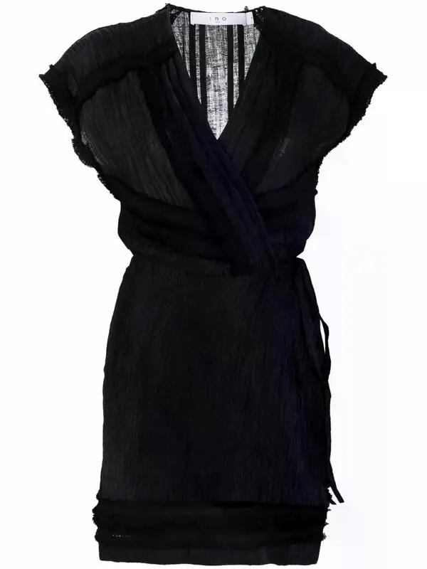 IRO PARIS Ruffle-trimmed Wrap Dress