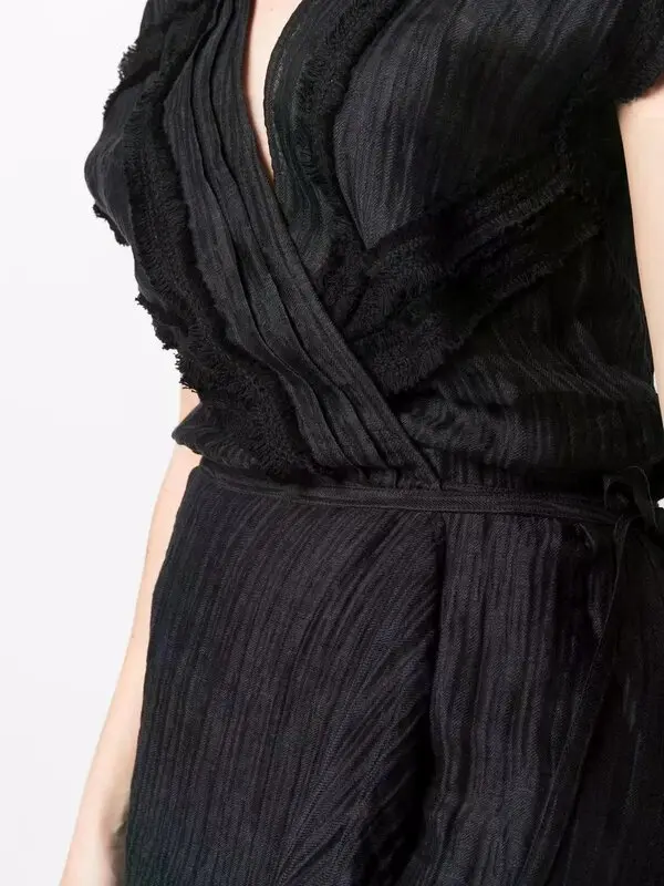 IRO PARIS Ruffle-trimmed Wrap Dress