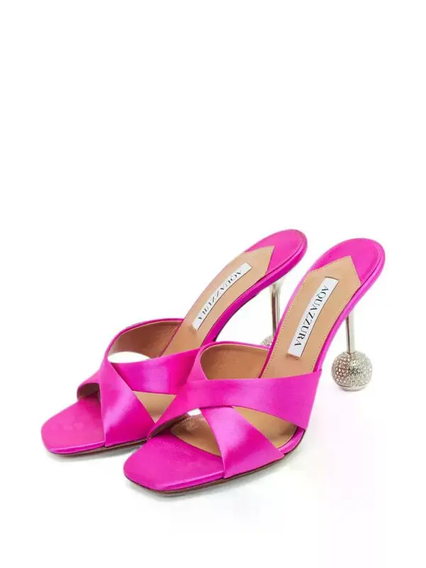 AQUAZZURA Yes Darling Crossover Slide Sandals