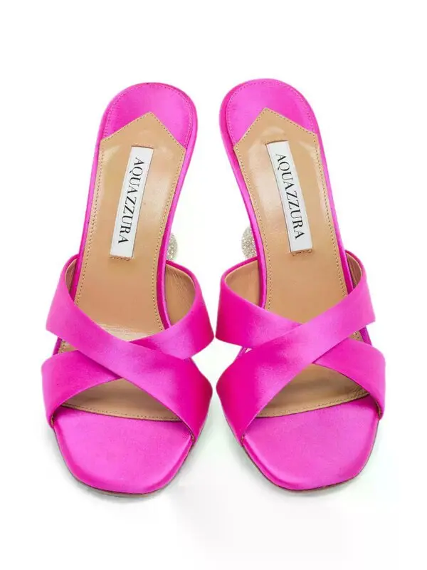 AQUAZZURA Yes Darling Crossover Slide Sandals