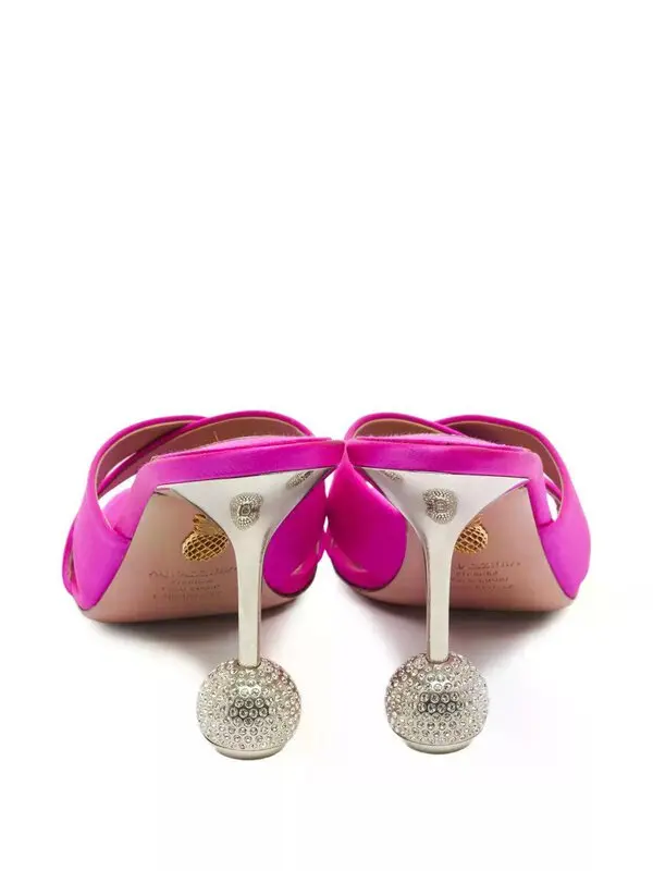 AQUAZZURA Yes Darling Crossover Slide Sandals