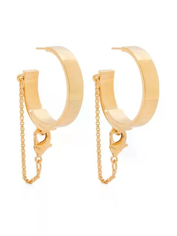 Eddie Borgo Safety Chain Earrings - Gold