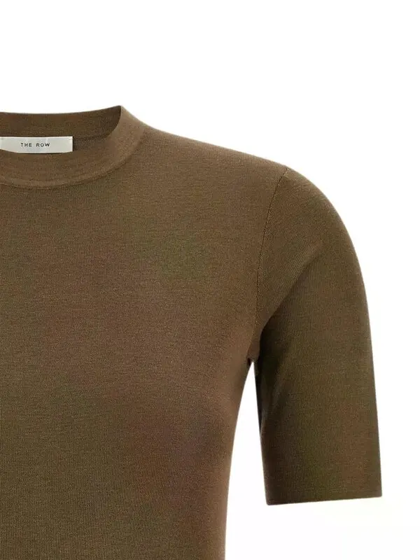 THE ROW Short Sleeve Top - Brown