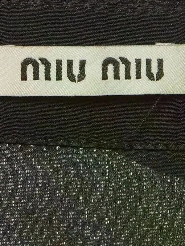 Miu Miu Silk Lace Trim Shirt