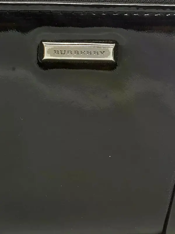 Burberry Quilted Patent Leather Wallet