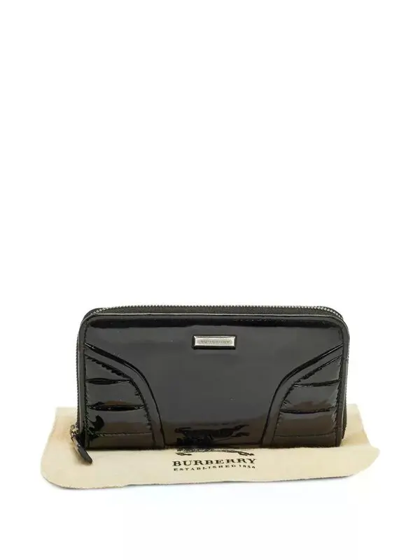 Burberry Quilted Patent Leather Wallet