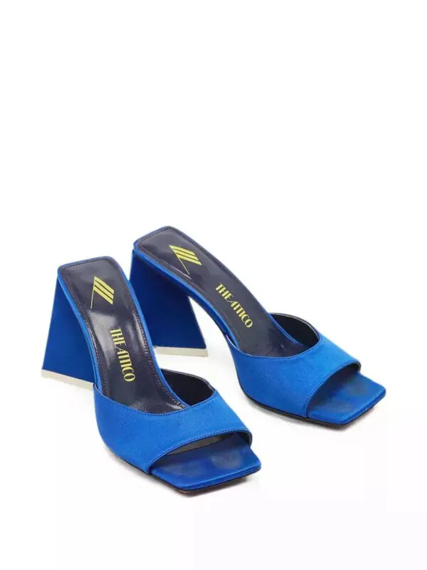 Attico Devon Satin Sandals - Blue
