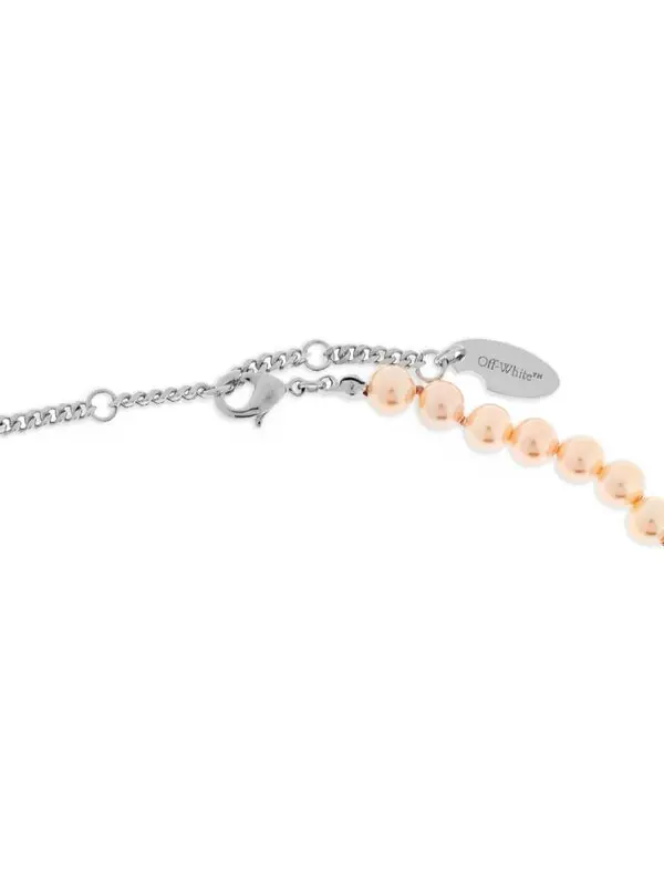 Off-White Arrows Glass-pearl Necklace
