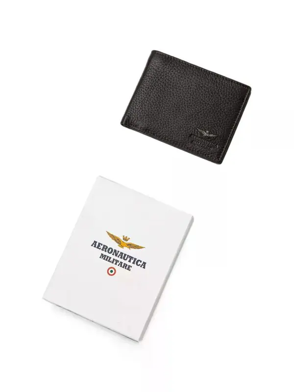 AERONAUTICA MILITARE Logo-plaque Grained Wallet