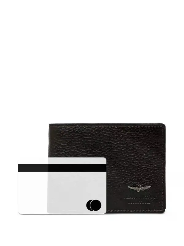 AERONAUTICA MILITARE Logo-plaque Grained Wallet