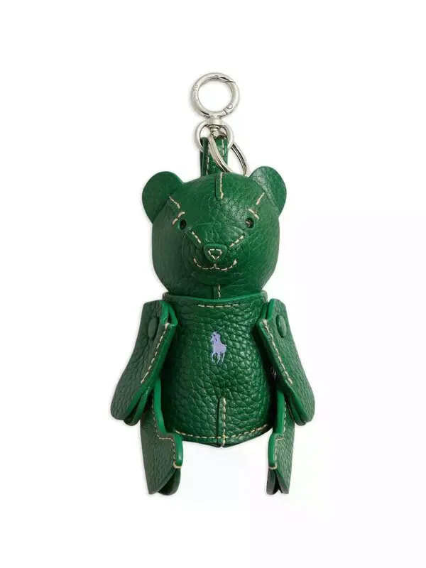 Polo Ralph Lauren Polo Bear Leather Bag Charm - Green