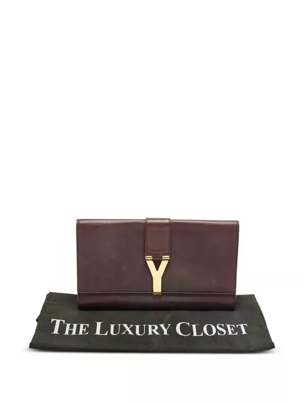 Saint Laurent Ligne Y Clutch Bag - Red