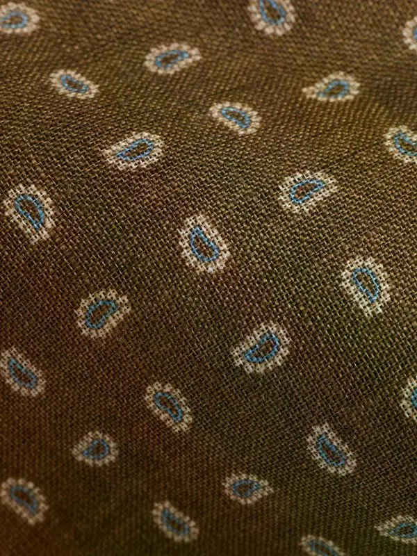Polo Ralph Lauren Pine Print Linen Neck Tie