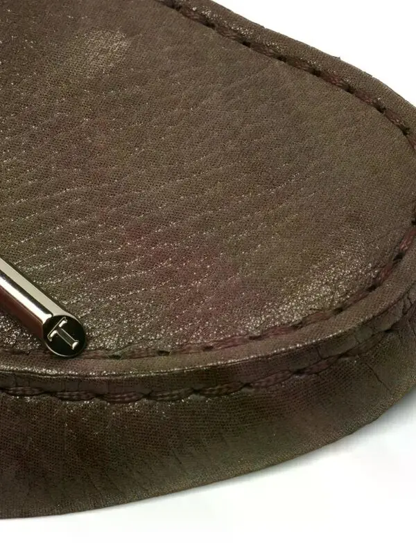 TOD'S Leather Bow Detail Slip-on Loafers