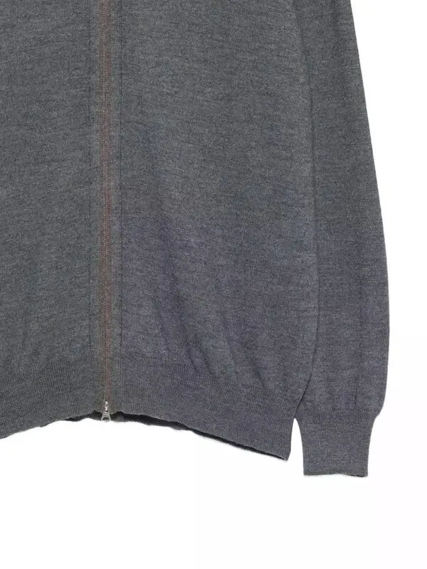 GRAN SASSO Zip-up Wool Cardigan