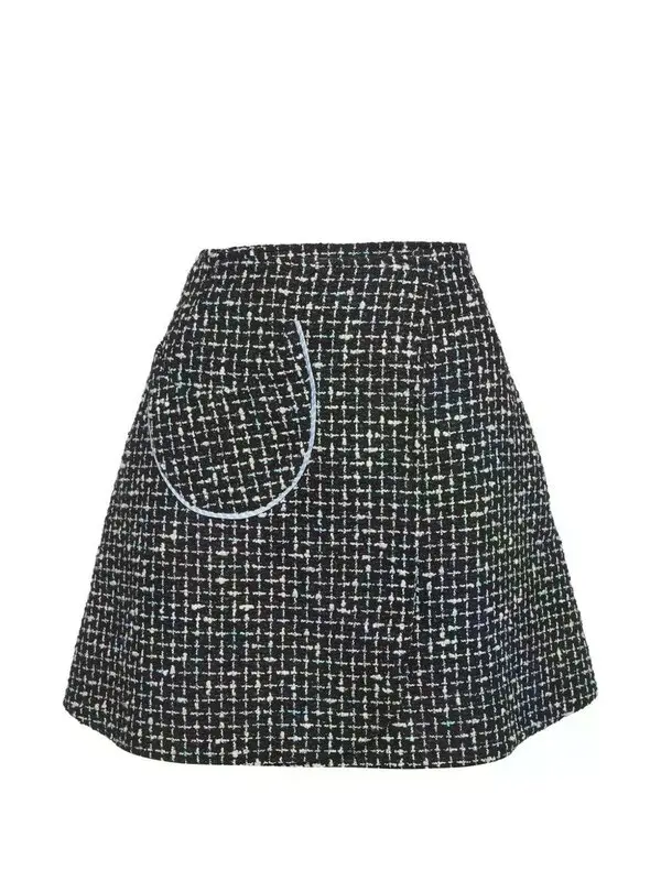 Dior Tweed Wrap Mini Skirt